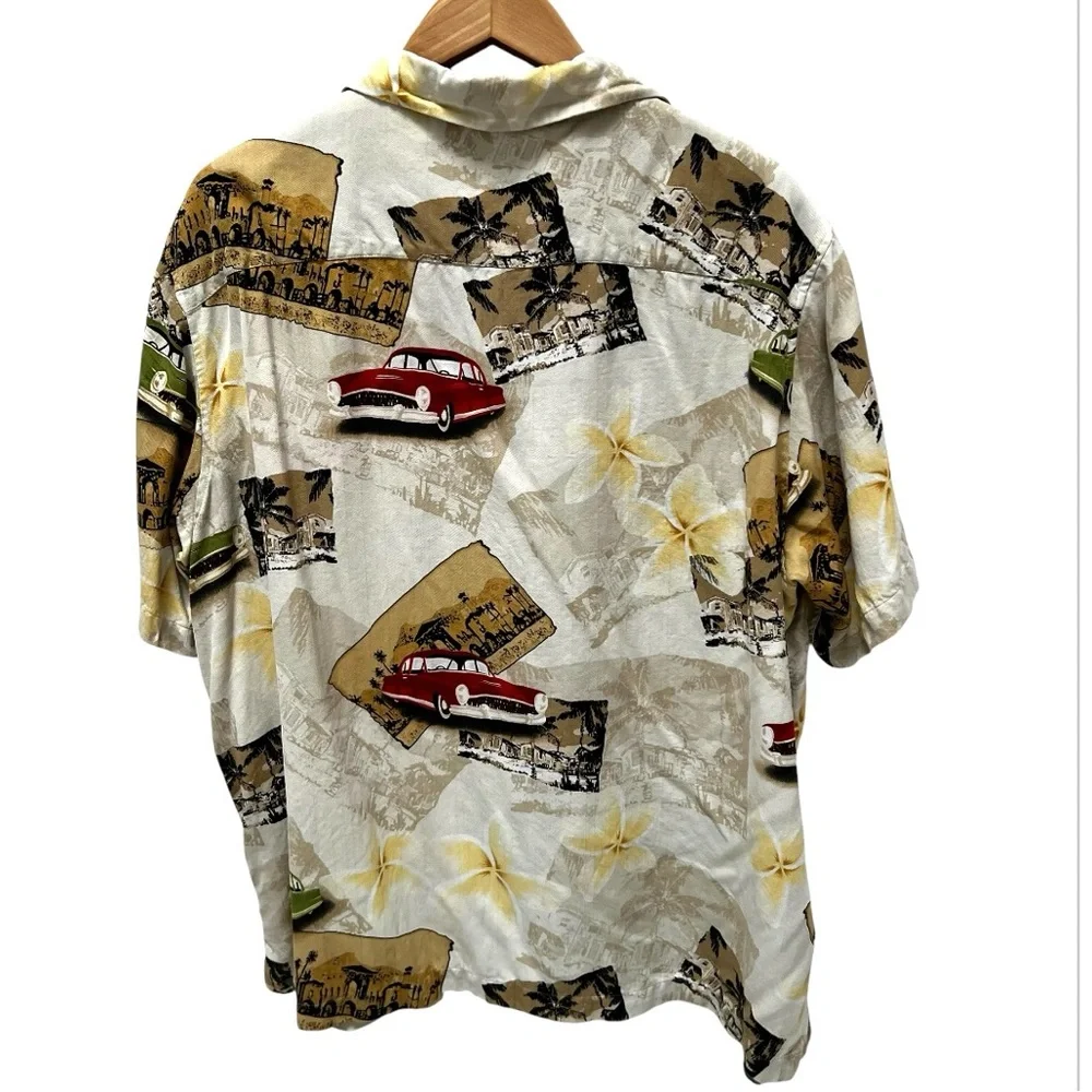 GrantThomas | Shirts | Grant Thomas Hawaiian Silk Shirt Vintage Cars ...
